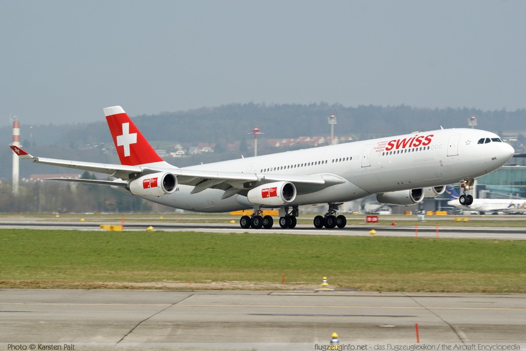 Airbus A340 313X Swiss Intl Air Lines Registrierung HB JMK Airbus A340 313X Swiss Intl Air Lines Registrierung HB JMK